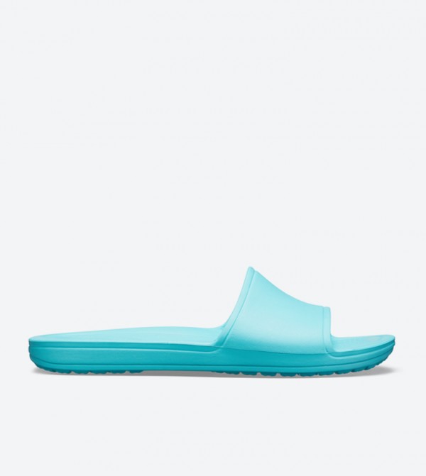 Crocs | Sloane Broad Strap Round Toe Slides | 6TH STREET.COM
