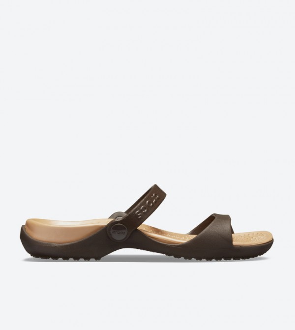 Crocs | Cleo Two Strap Round Toe Sandals | 6TH STREET.COM