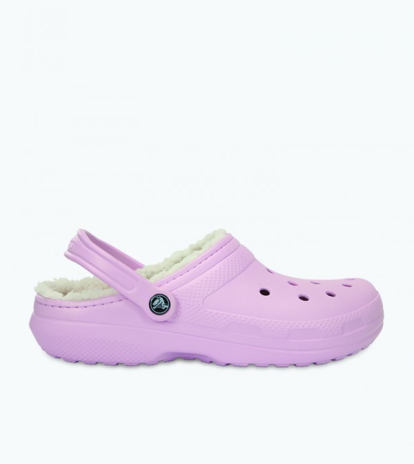 Crocs | Classic Lined Fur Detail Sling Back Strap Clog | 6TH STREET.COM