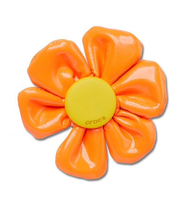 Crocs | Oversized Large Orange Flower | Crocs