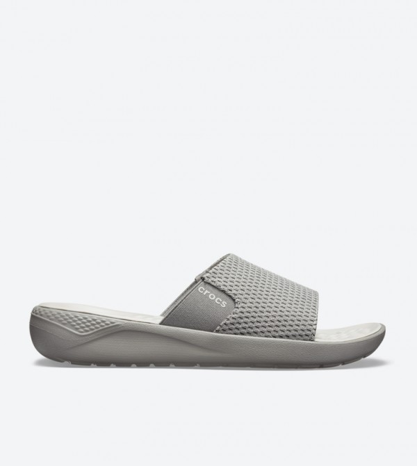 Crocs | Literide Mesh Broad Strap Round Toe Slides | Crocs