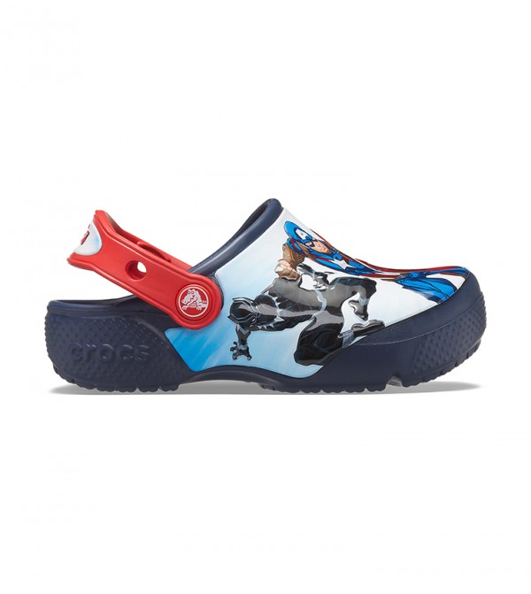 Crocs | Toddler's Classic Fun Lab Avengers Patch Clog | Crocs